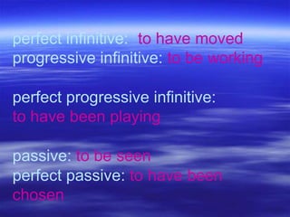 infinitive verbs PowerPoint presentation | PPT