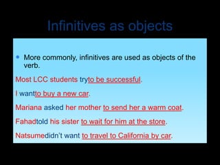 Infinitives | PPT