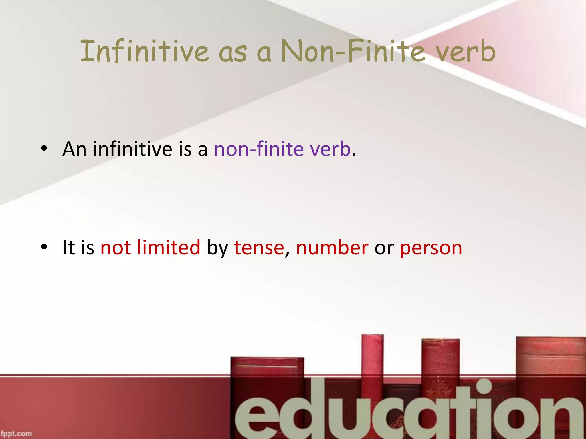 Infinitives | PPTX
