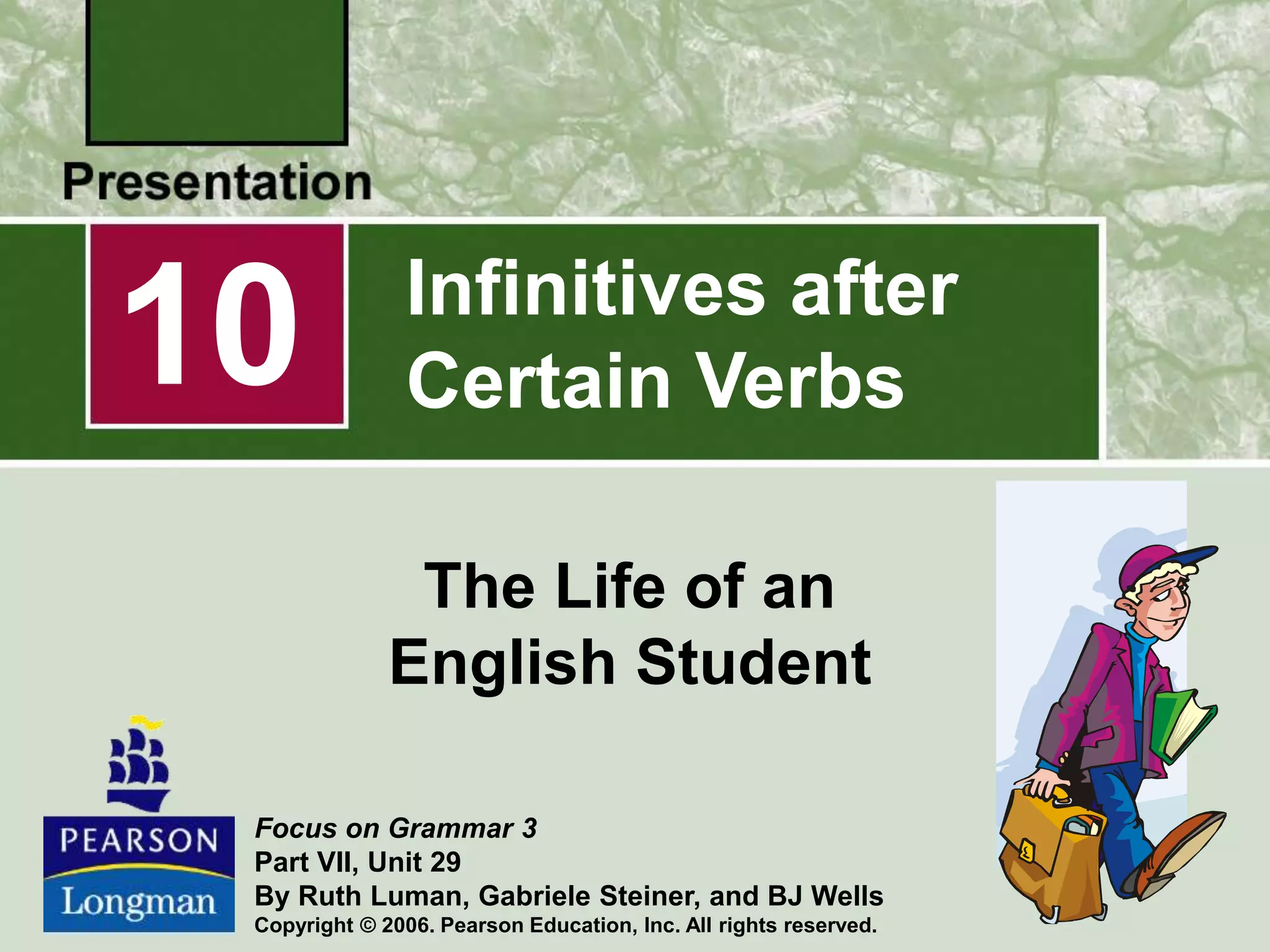 Infinitives after-certain-verbs | PPT