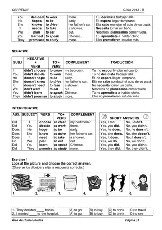 Infinitives and gerunds 11 | PDF