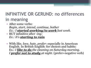 Infinitives and gerunds upper-intermediate | PPT