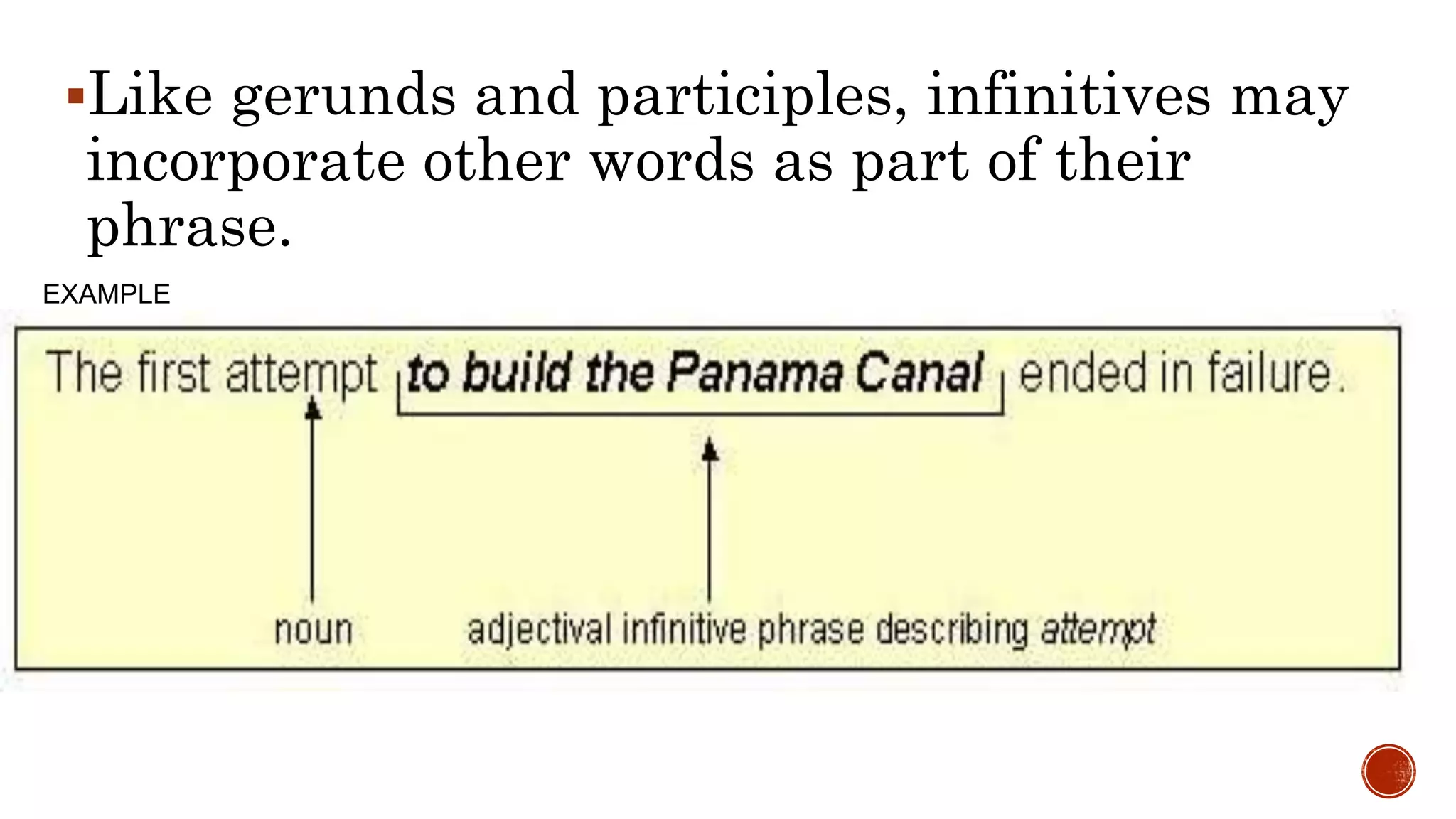 Infinitives as adjectives and adverbs | PPTX