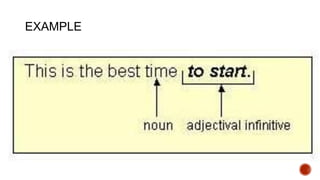 Infinitives as adjectives and adverbs | PPTX