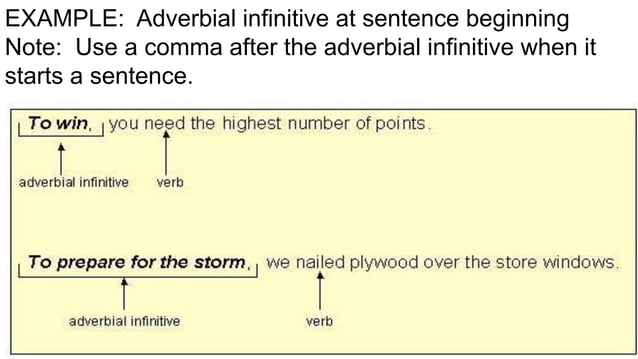 Infinitives as adjectives and adverbs | PPTX