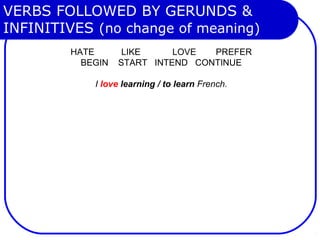 Infinitives & gerunds eso | PPT