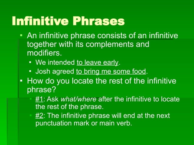 Infinitives in English: Its uses, types, and examples | PPTX | Golf ...