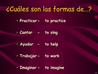 infinitive_verbs_ar ending rule power point.ppt
