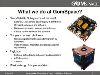 GomSpace introduktion | PPT