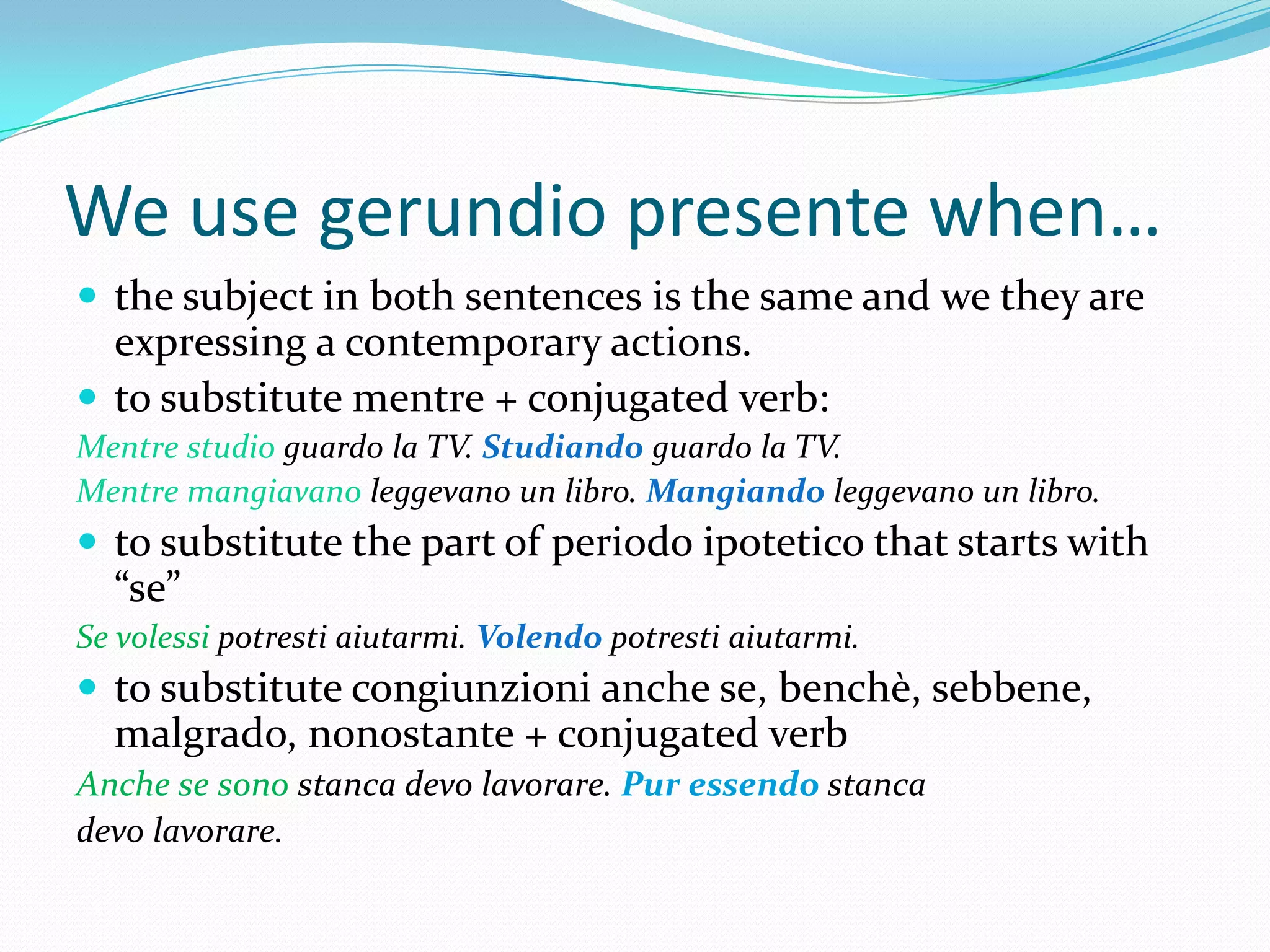Infinito e gerundio-1 | PPT