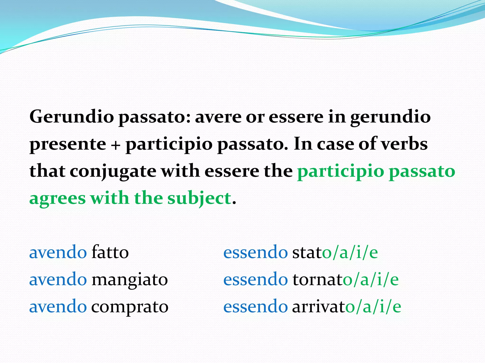 Infinito e gerundio-1 | PPT