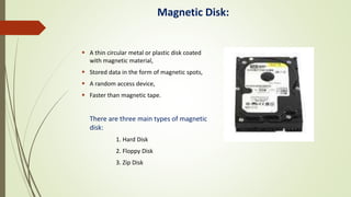 Secondary storage Device. | PPTX