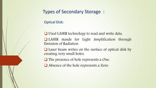 Secondary storage Device. | PPT