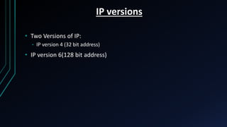 Presentation on Ip Addressing | PPTX