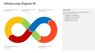 Infinity Loop Diagram Editable PowerPoint Template