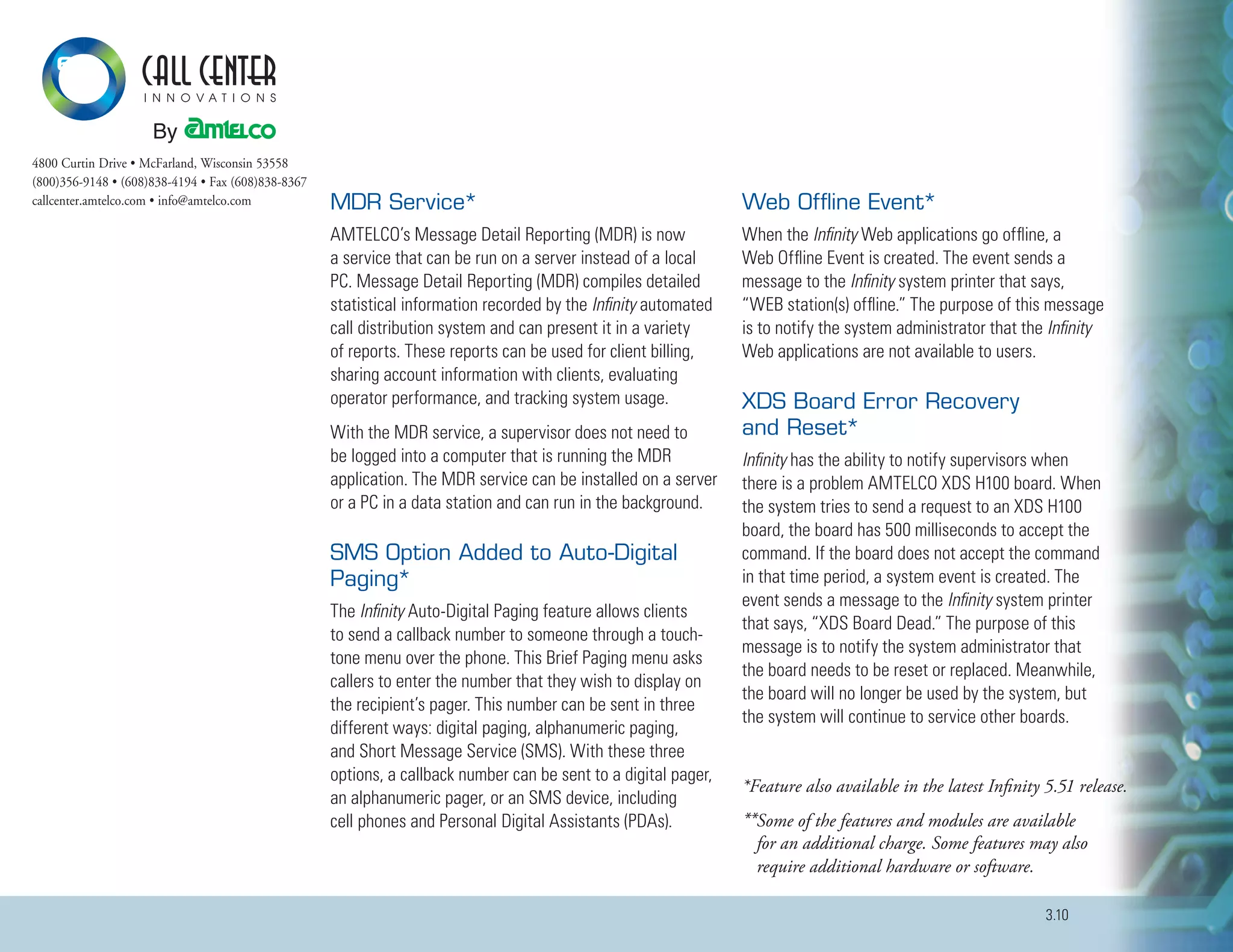 AMTELCO Infinity software version 5.6 | PDF | Web Conferencing | Computer Software and Applications
