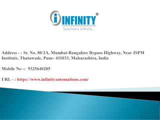 Plastic welding machine | Infinity Automation Systems Private Limited | PPT