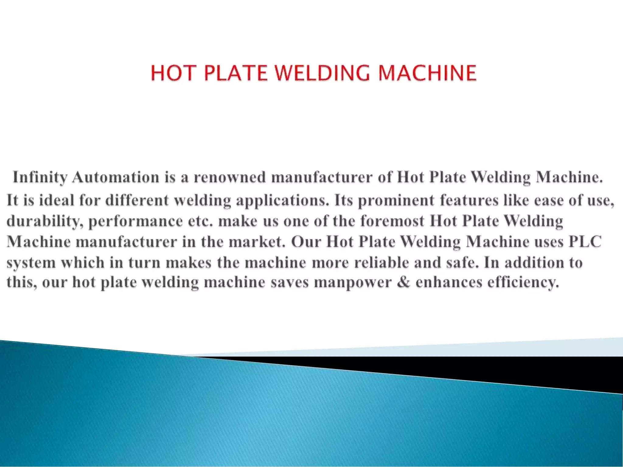 Helium Testing Machine - Infinity Automation | PPT