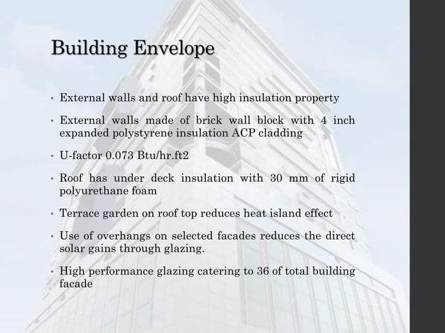 Case Study on Infinity Benchmark, Kolkata | PDF | Indoor Environmental ...