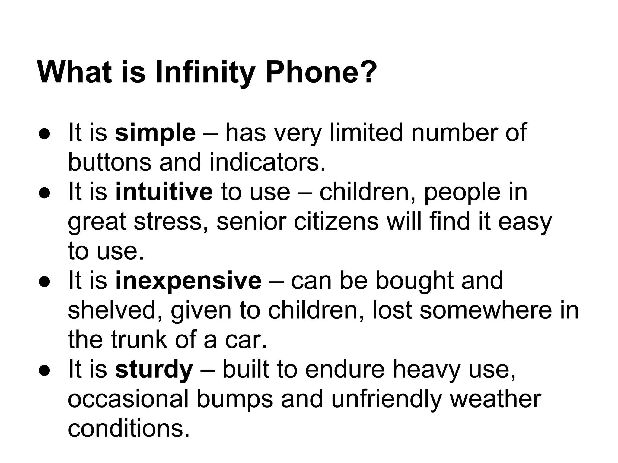 Infinity phone | PDF