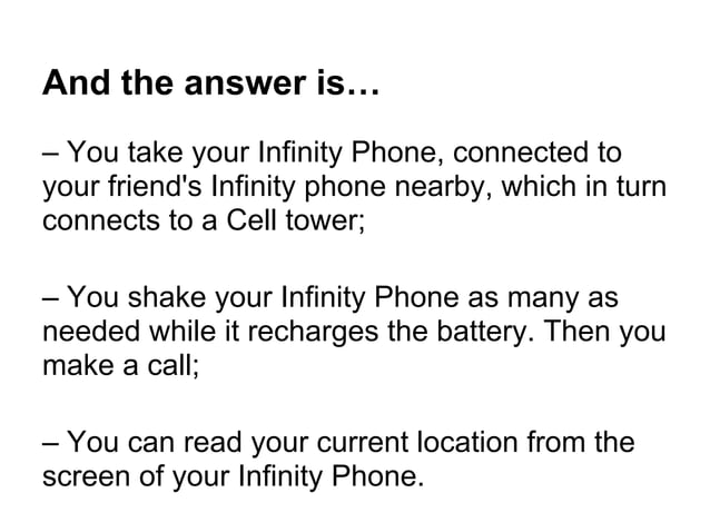 Infinity phone | PDF