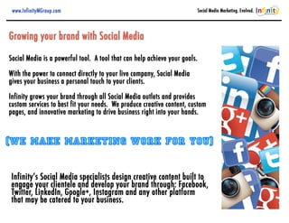 Infinity Marketing Group Social Media Packet | PPT
