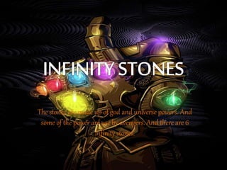 Infinity stones 6 | PPTX