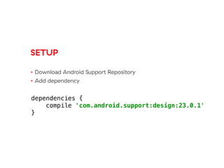 Infinum Android Talks #13 - Design Support Library by Ivan Markusi | PPT