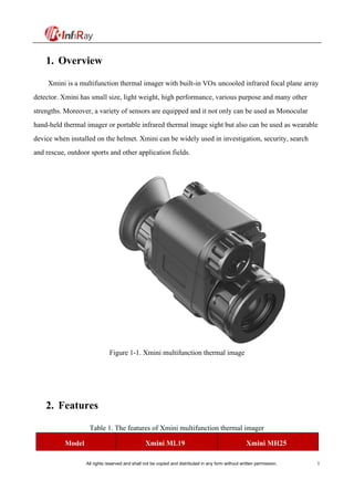 InfiRay Mini MH25 Instruction Manual - Optics Trade | PDF