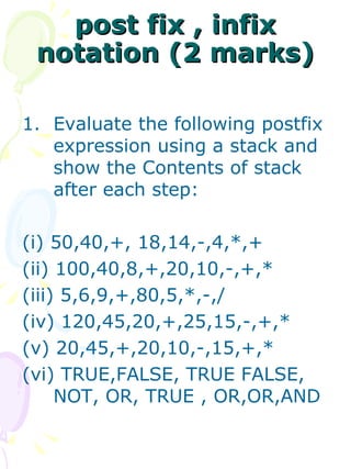Conversion of Infix To Postfix Expressions | PPT
