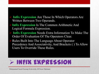 Infix to postfix | PPT