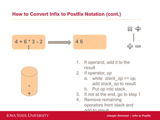 Convert Infix to Postfix Notation | PPTX
