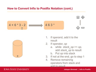 Convert Infix to Postfix Notation | PPTX