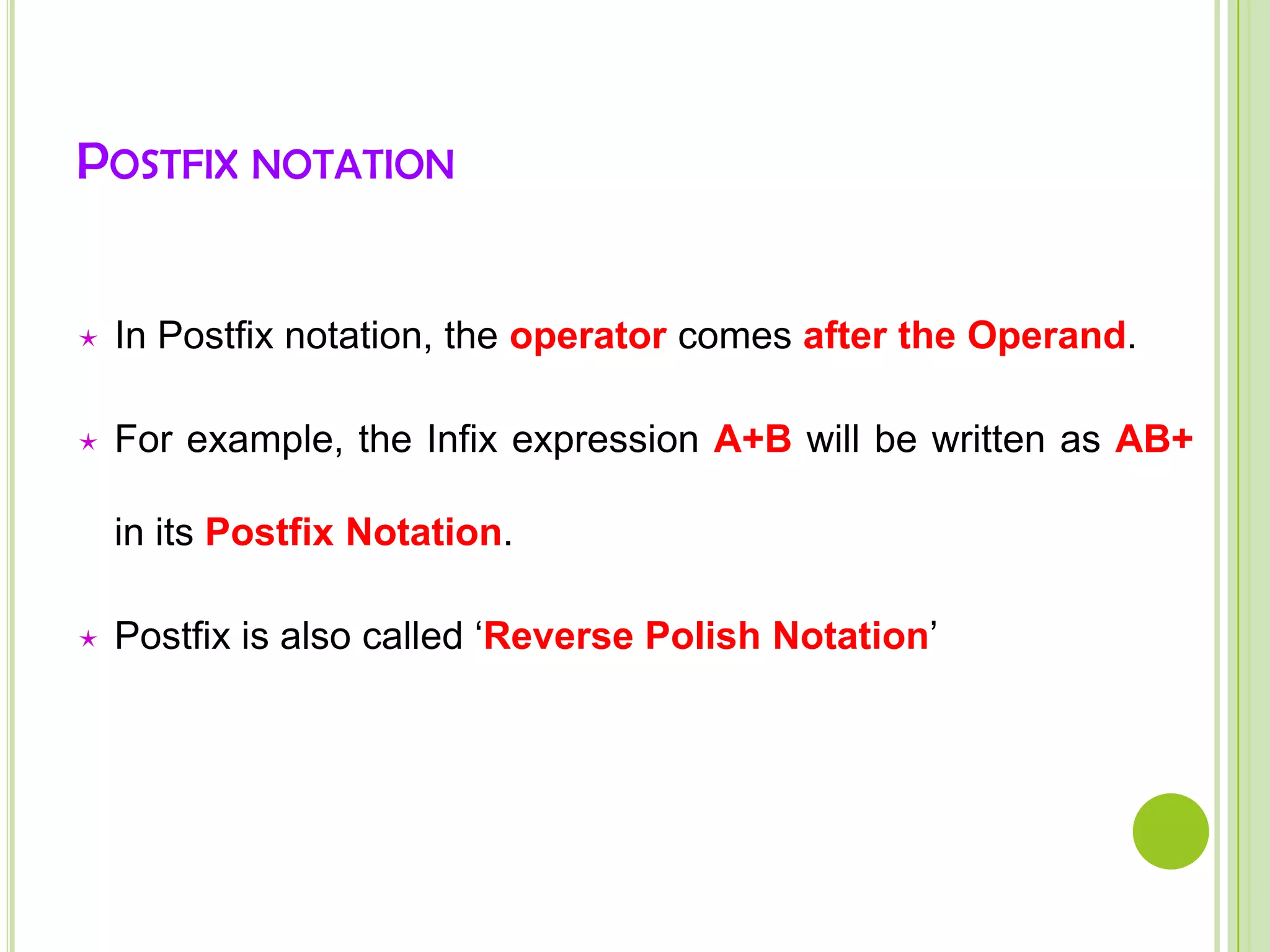 Infix to postfix conversion | PPTX