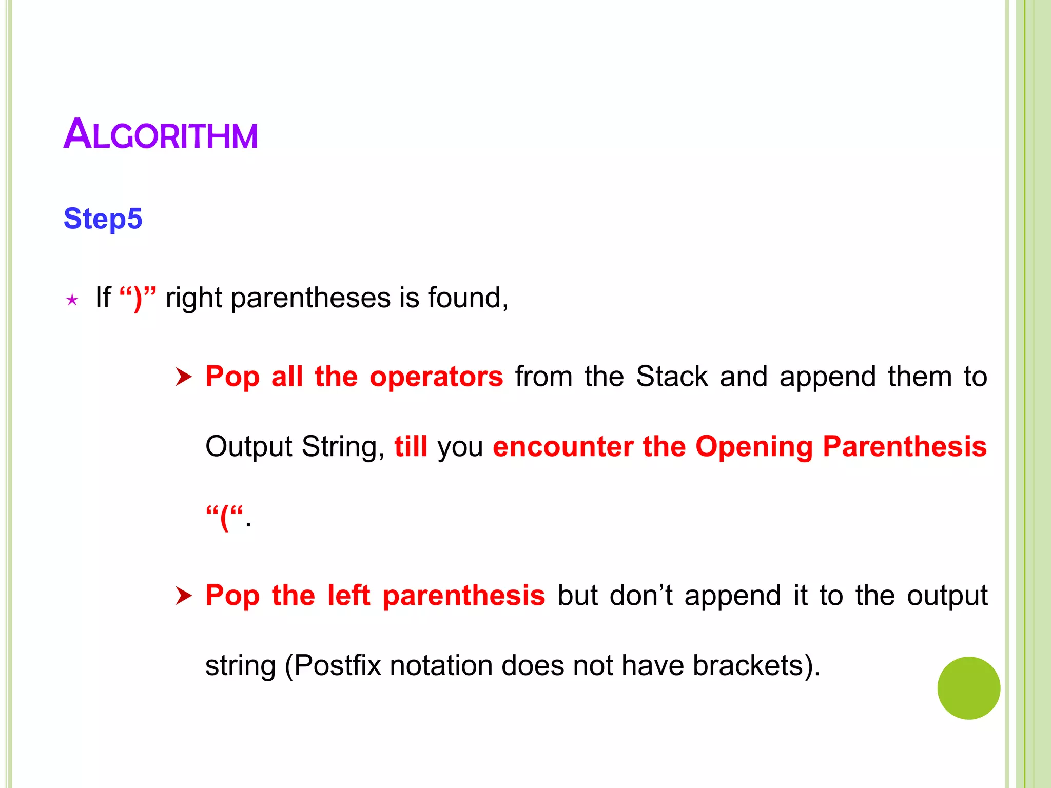 Infix to postfix conversion | PPTX