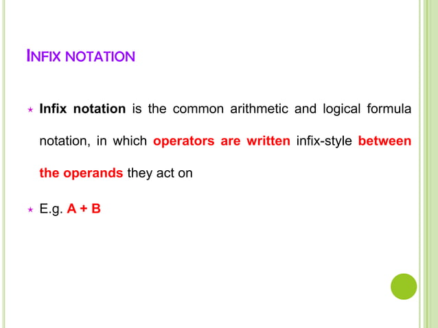 Infix to postfix conversion | PPT | Free Download