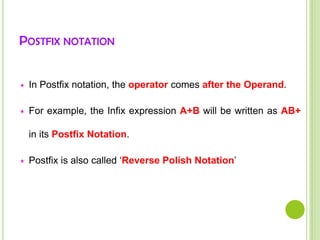 Infix to postfix conversion | PPTX