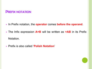 Infix to postfix conversion | PPTX