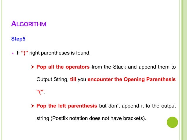 Infix to postfix conversion | PPTX