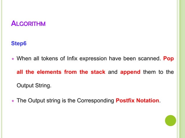 Infix to postfix conversion | PPTX