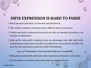 Infix to postfix expression in ds | PDF