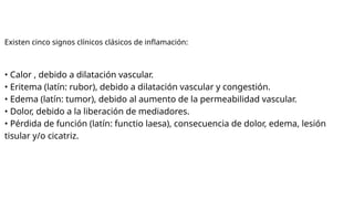 Inflamacion un tema importante de la materia de ortopedia | PPTX