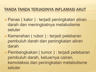 Inflamasi akut | PPTX