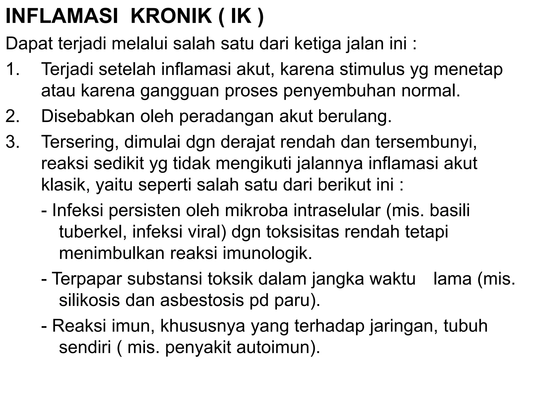 Inflamasi dan perbaikan | PPT