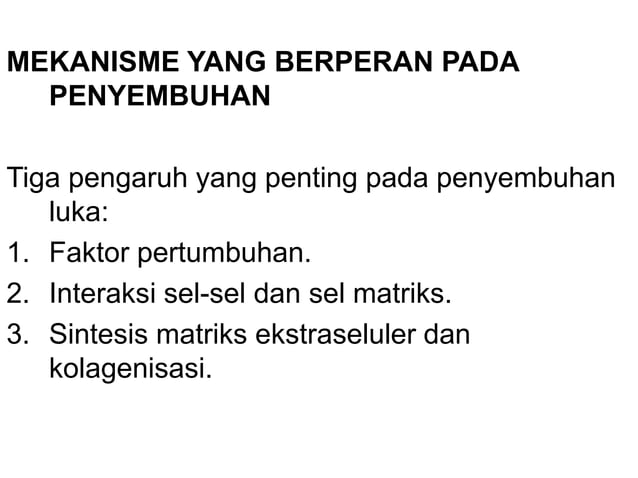 Inflamasi dan perbaikan | PPT