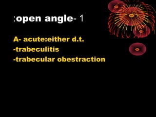 Inflammatory glaucoma by dr. Nermin | PPT