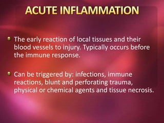 Inflammation, Tissue repair and fever | PPTX