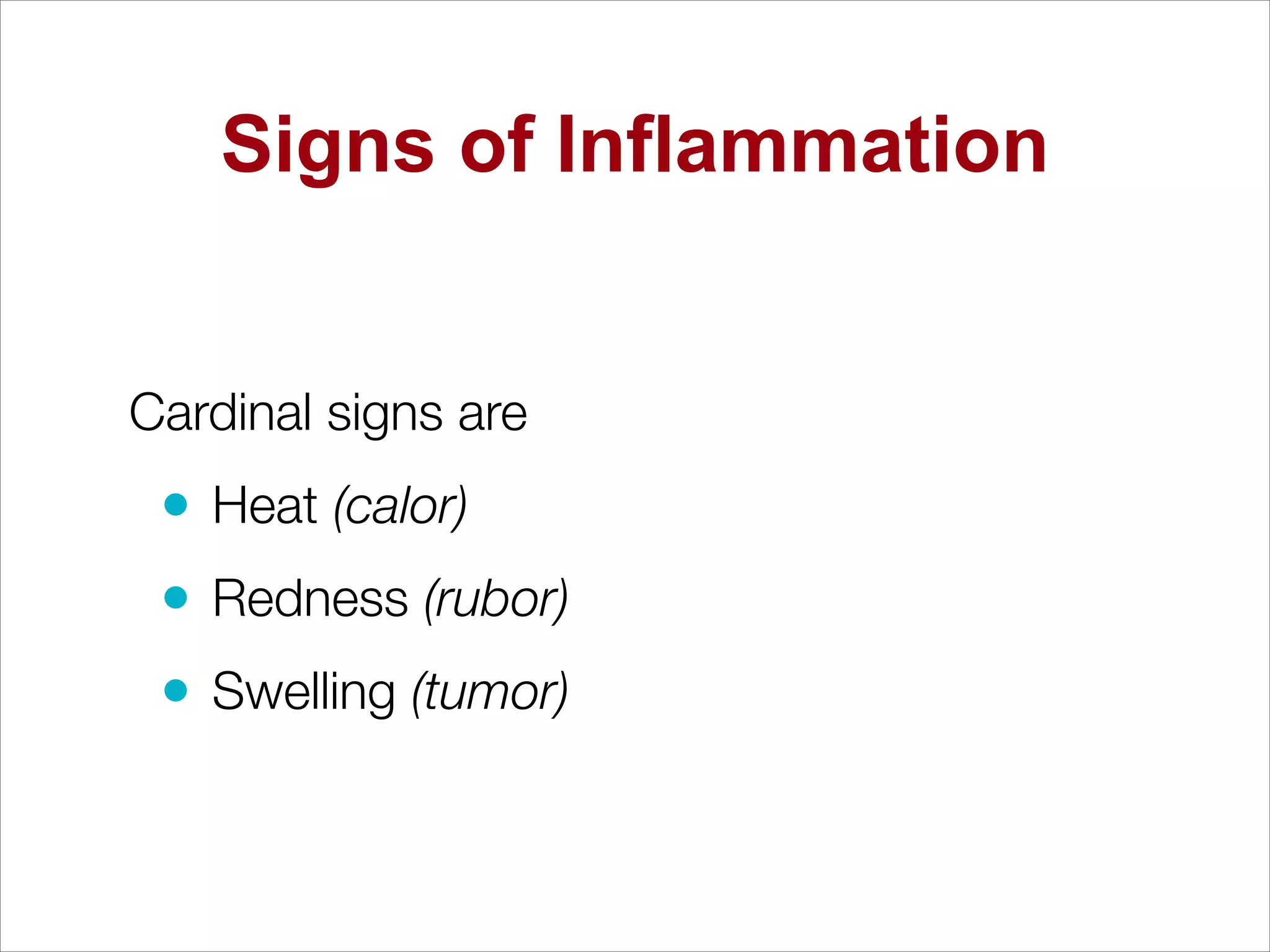 Inflammation, role and types. | PDF