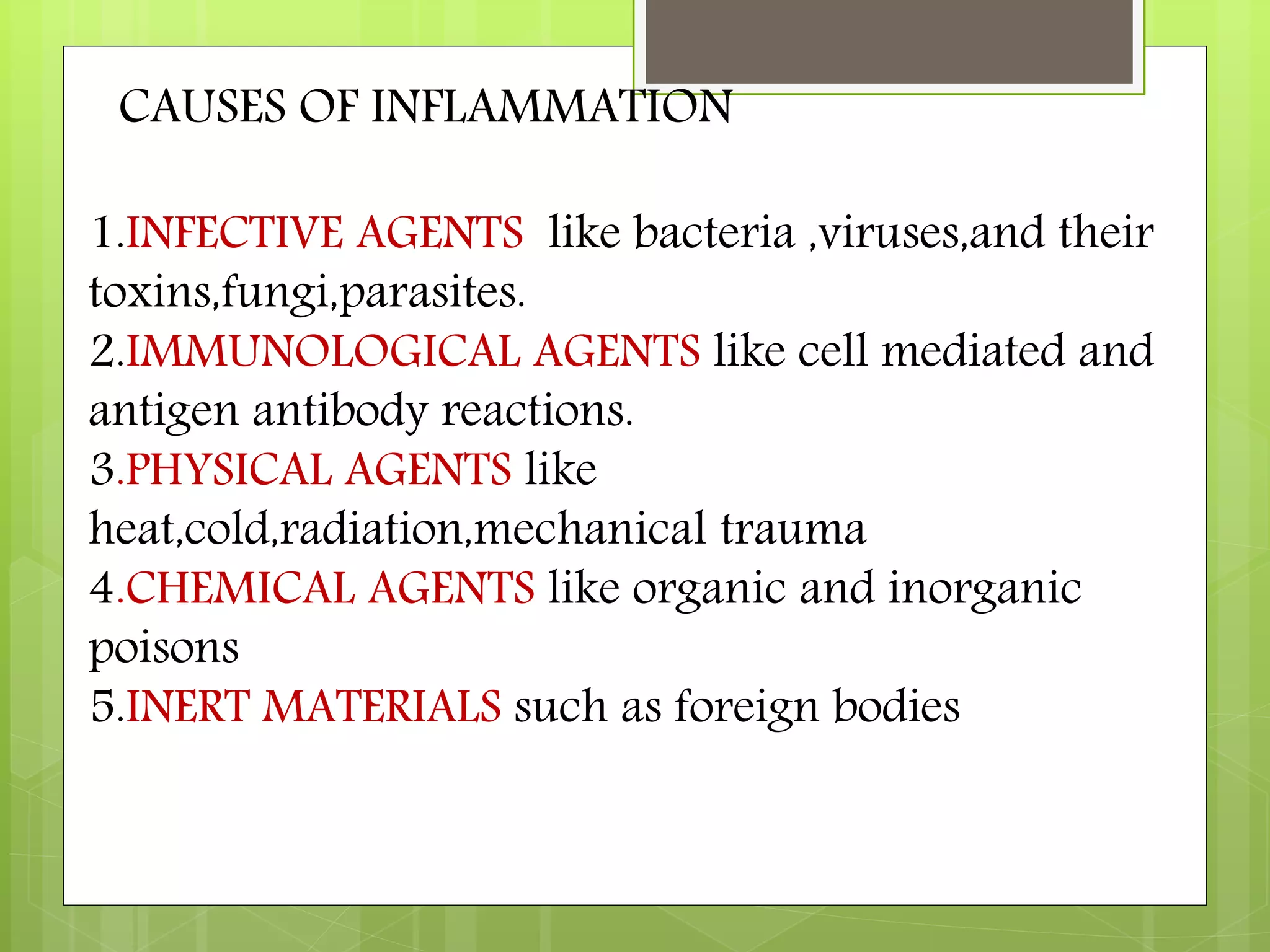 Inflammation and wound healing | PPTX