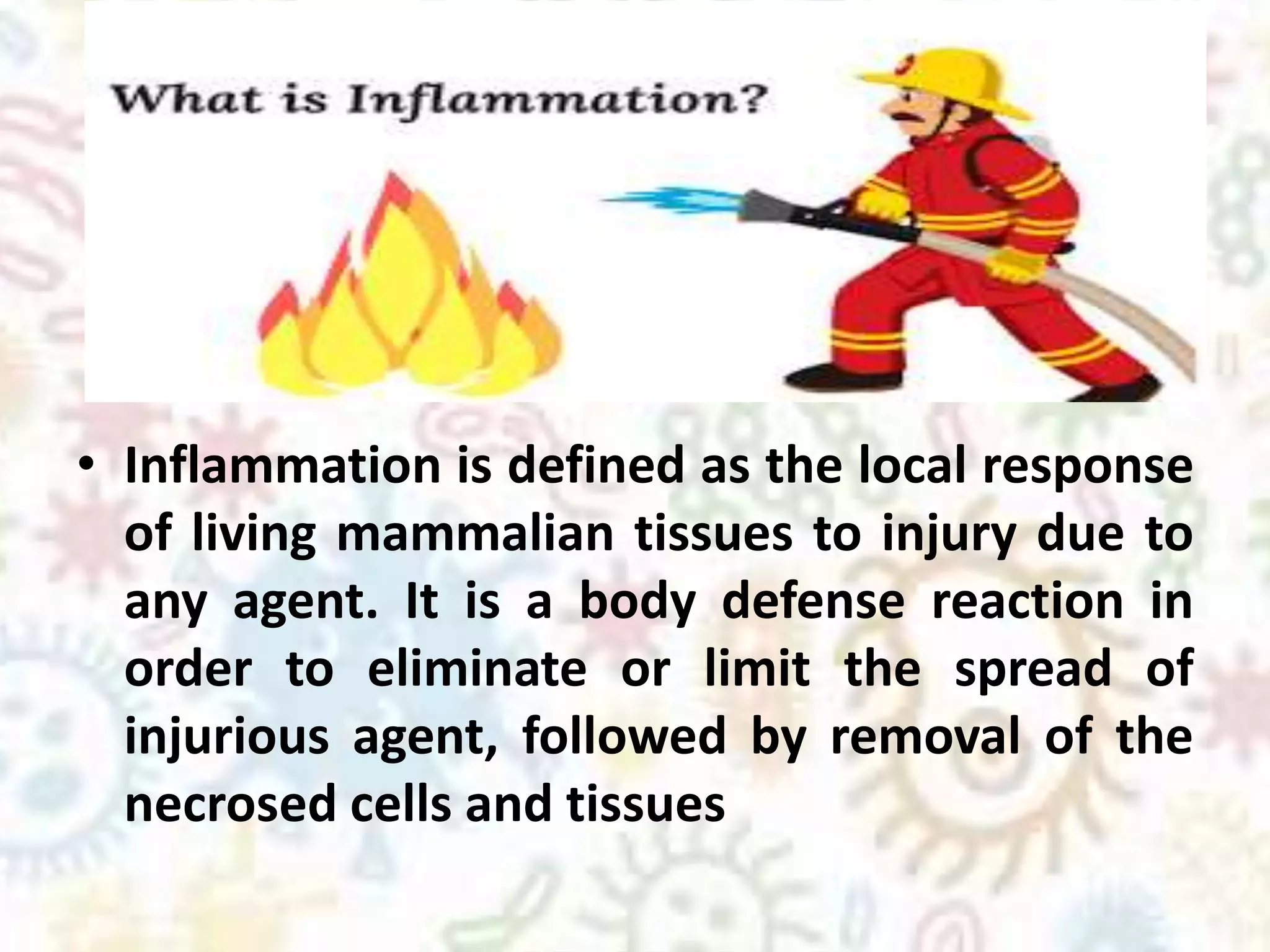 Inflammation- General Pathology seminar PG 1st year | PPTX